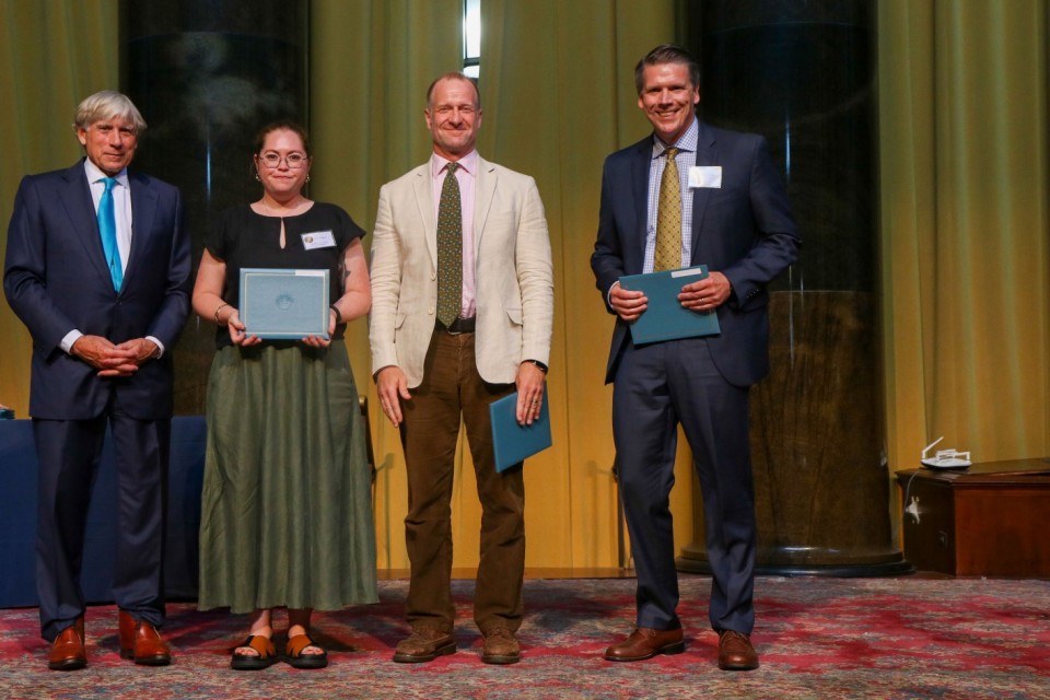 Lisa Hagen of WABE, Atlanta, Chris Haxel of KCUR, Kansas City, Graham ...