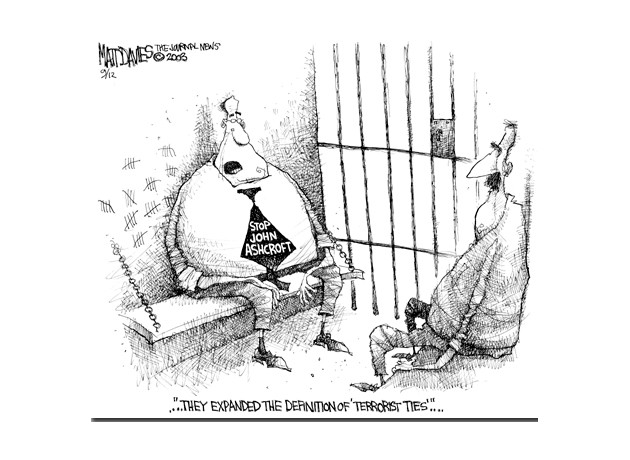 Excessive Bail Political Cartoon